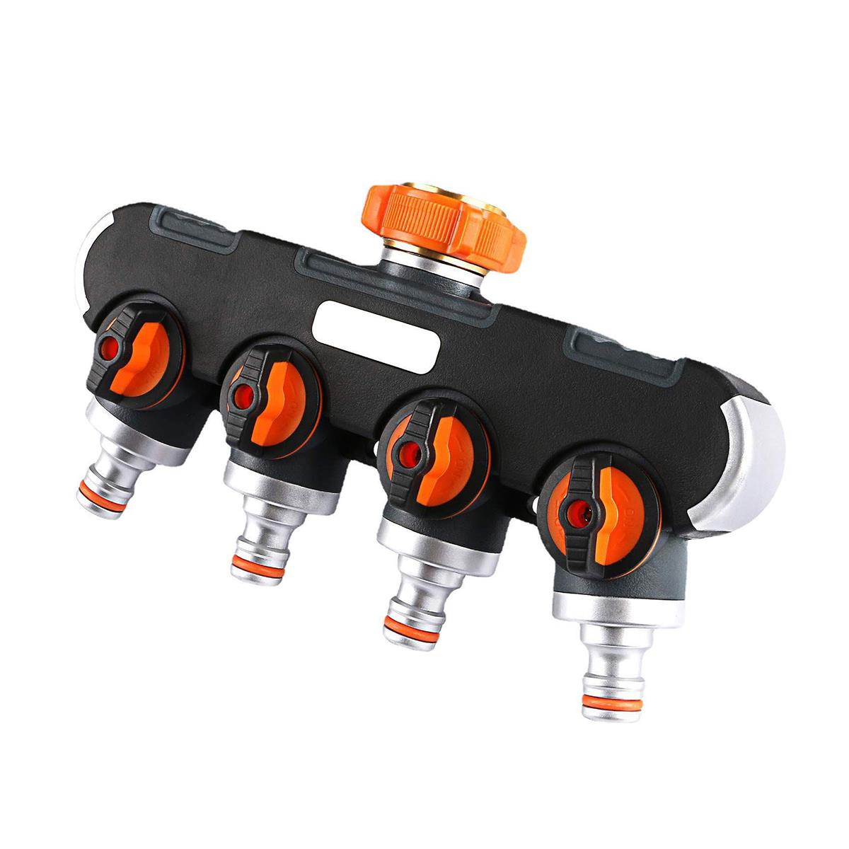 Garden Water Tap Divider With Auto connector 4 Exits