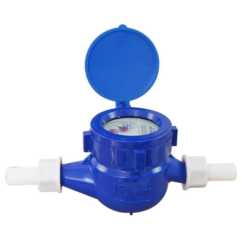 Plastic Water Meter Counter 15mm Wet Dial